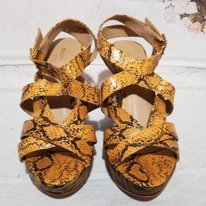 Nicole Lee | Shoes | Tiger Print Paige Wedges Platform Sandals | Poshmark